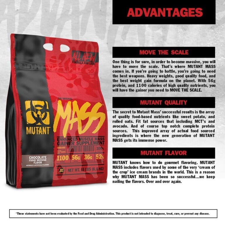 Buy Original Mutant Muscle Mass Gainer - Beast Nutrition