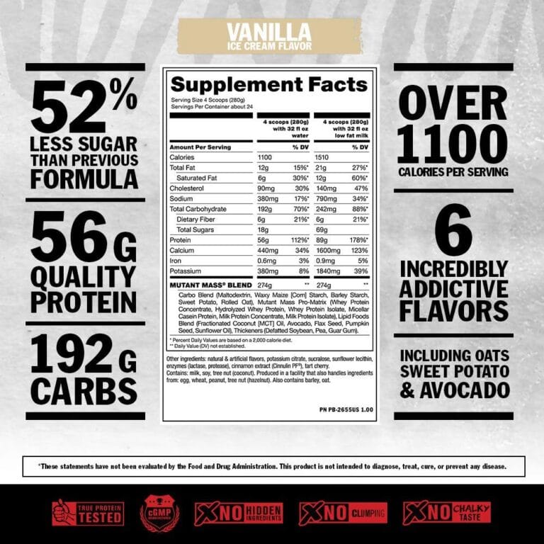 Buy Original Mutant Muscle Mass Gainer - Beast Nutrition