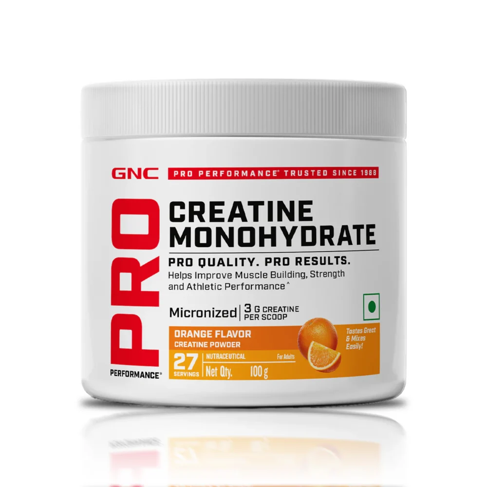 Buy GNC Creatine Monohydrate 3000mg Flavoured 100gm - Beast Nutrition